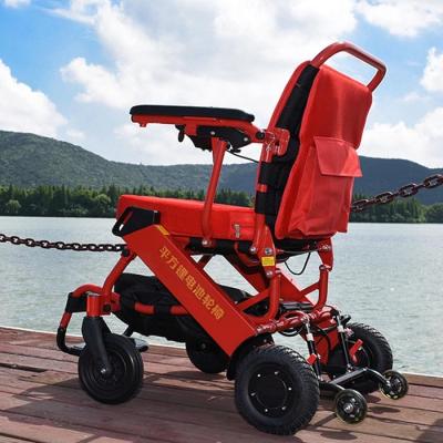 Cina Sedia a rotelle elettrica piegante motorizzata di aria aperta per i disabili in vendita