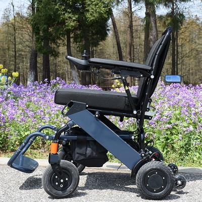 Cina Sedia a rotelle elettrica pieghevole per disabili in alluminio leggero in vendita