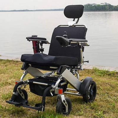 Cina Potere pieghevole leggero portatile pieghevole multifunzionale di alluminio della sedia a rotelle elettrica con il motore senza spazzola in vendita