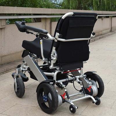 Cina Potere pieghevole leggero portatile pieghevole multifunzionale di alluminio della sedia a rotelle elettrica con il motore senza spazzola in vendita
