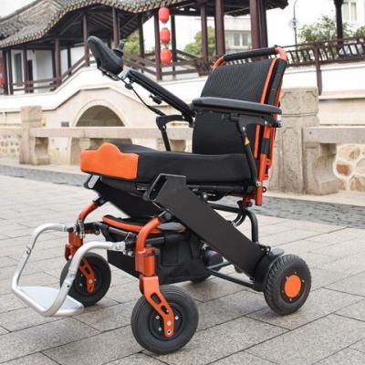 Cina Lega di alluminio 150W X 2 della sedia a rotelle motorizzata piegante della gomma rigida dell'unità di elaborazione in vendita