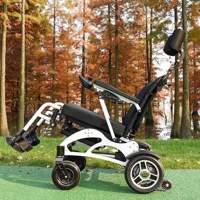 Cina Sedia a rotelle elettrica portatile pieghevole in lega di alluminio per disabili in vendita