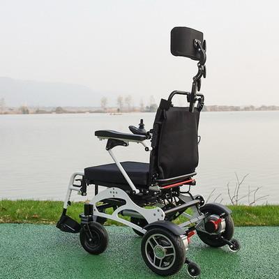 Cina Peso leggero pieghevole elettrico di alluminio del carico della sedia a rotelle 120kg in vendita