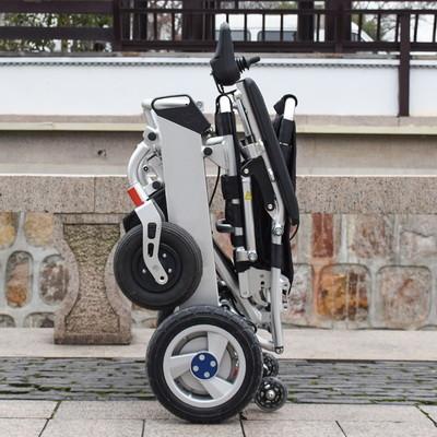Cina sedia a rotelle elettrica pieghevole della batteria al litio 6km/H per gli handicappati in vendita