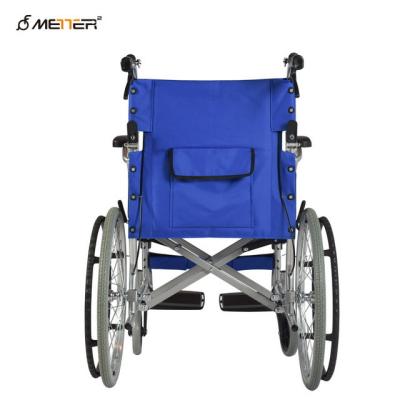 Cina Sedia a rotelle manuale di alluminio leggera portatile per gli anziani in vendita