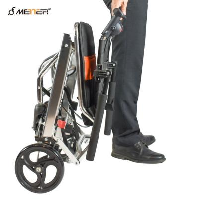 Cina Carico leggero portatile pieghevole manuale della sedia a rotelle 100KG di trasporto in vendita