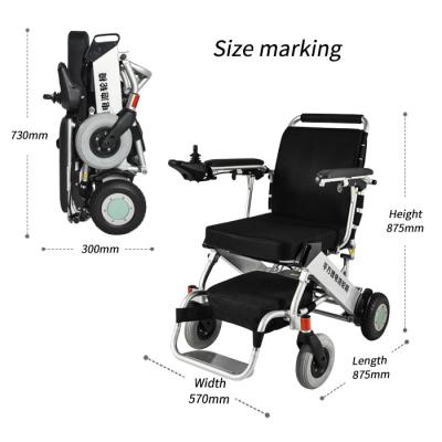 Cina Sedia a rotelle elettrica pieghevole leggera disabile 6km/H in vendita