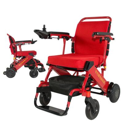 Cina Sedia a rotelle elettrica handicappata di alluminio leggera di potere pieghevole in vendita