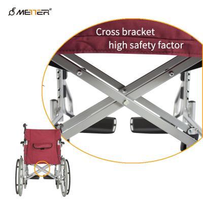 Cina Struttura ad X che piega la sedia a rotelle manuale leggera dell'OEM 27.56lbs in vendita