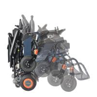 China Foldable Handicapped Electric Wheelchair 100kg Loading for sale