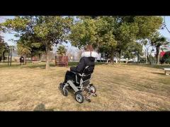 Portable Lightweight Collapsible Power Wheelchair With Brushless Motor