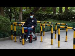Brush Motor Light Foldable Electric Wheelchair For Disabled Elderly