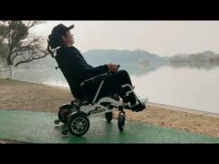 Lithium Battery Brushless Motor Electric Power Wheelchair 120KG Load