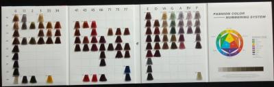 China DZD New color chart shiny loop hair with CYMK  folder color chart with ninety three colors for sale