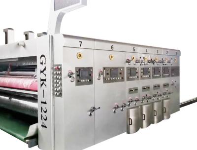 China Auto Feeder 6 Colors Flexo Printer Slotter Machine For Corrugated Carton Box for sale