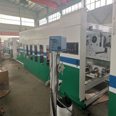 China Automatic Carton Flexo Printer Folder Gluer Machine Printing Press Cutting for sale