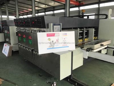 China El PLC controla a la impresora Slotter Die Cutter de Flexo de dos colores con la máquina del apilador en venta