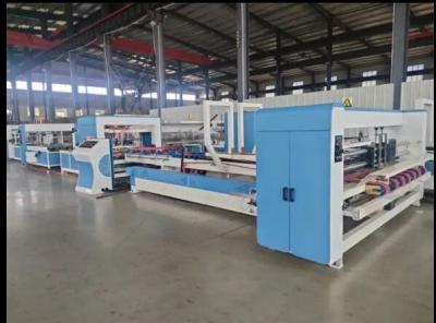 China Compact automatisch hechten kartonnen folder Gluer Machine Elektrisch aangedreven Te koop
