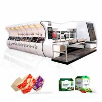 China 4 Colour Carton Pizza Corrugated Box Machine Flexo Making for sale
