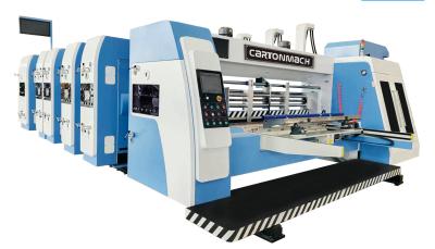 China 50-100pcs/min Capacity Flexo Corrugated Plate Type Machine for High Capacity for sale