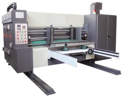 China Farbe-Flexo-Drucker-Slotter Die Cutters der Pappe-2 stapelnde Maschine 380v zu verkaufen