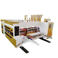 China Automatic Folder Gluer 18mm Flexo Printer Slotter Strapline Plc for sale
