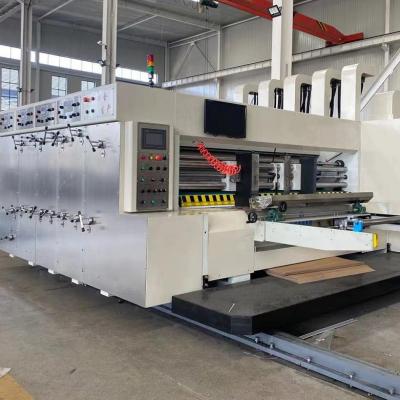 China Automatic Carton Box 4 Color Printer Slotter Die Cutter Stacker for sale