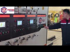 Flexo imprimant rainant la machine ondulée de boîte de carton