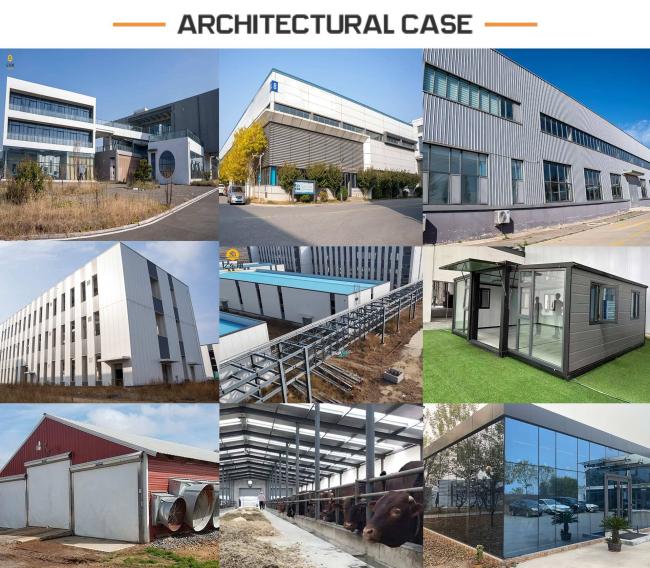 Completed steel structure warehouse exterior