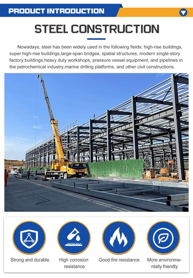Steel structure workshop example