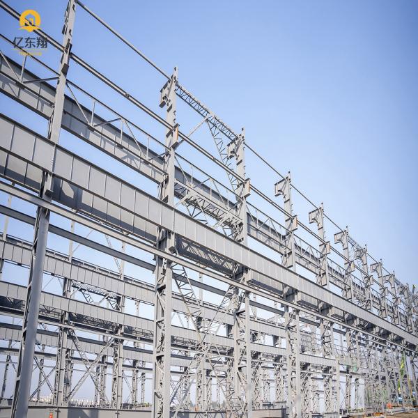 Quality Prefabricated Steel Warehouse Building with Sandwich Panel Cladding for sale