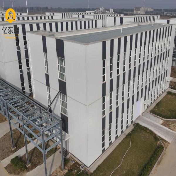 Quality Prefabricated Steel Warehouse Building with Sandwich Panel Cladding for sale