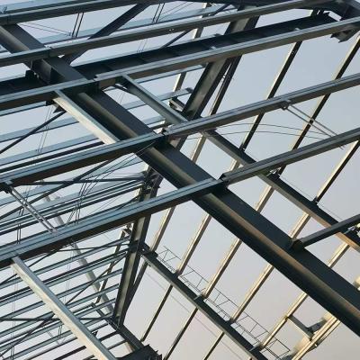 China Large Span Prefabricated Steel Structure Building Q355 Q235 Steel Frame Structure Building for sale
