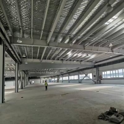 China Large Span Prefabricated Steel Structure Building Q355 Q235 Steel Frame Structure Building for sale