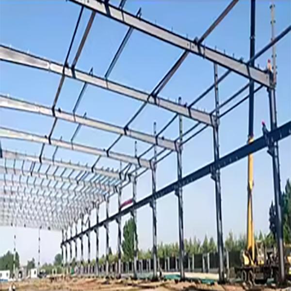 Quality Prefab H-Section Steel Structure Workshop with Bridge Crane for sale