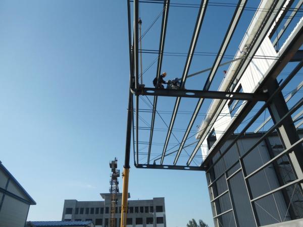 Quality Prefab H-Section Steel Structure Workshop with Bridge Crane for sale