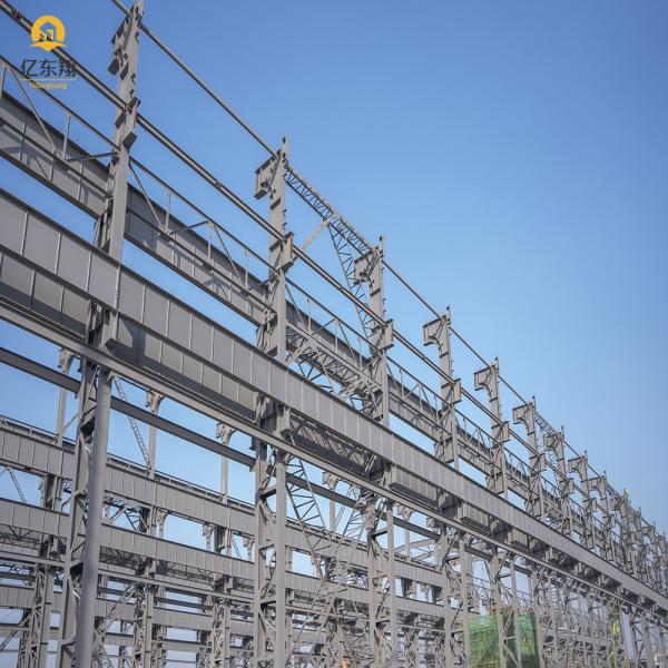 Quality Galvanized Prefab Steel Hangar Building with Sandwich Panel Walls for sale