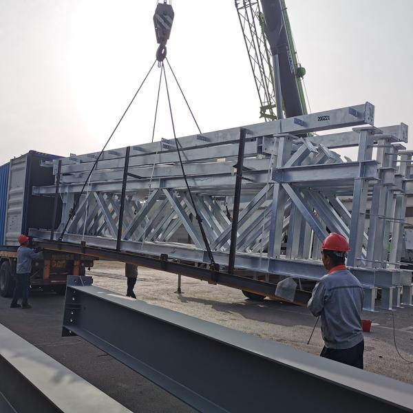 Quality Modular Steel Frame Warehouse Prefabricated Buildings Q235 Q355 Sandwich Panel for sale