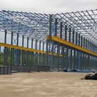 Quality Steel Structure Prefab Warehouse Building With Welded H Section Column And Beam for sale