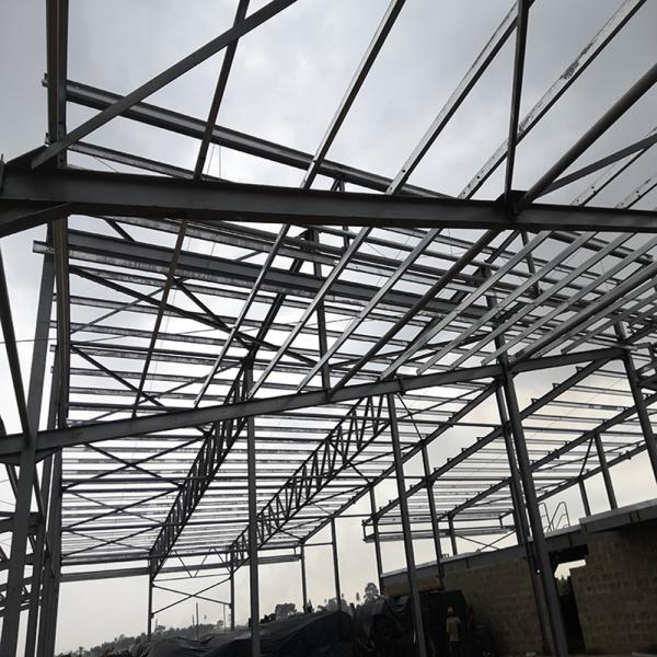 Quality Prefabricated Steel Structure Workshop with Q355 Frame and Sandwich Panels for sale