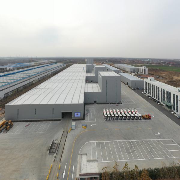 Quality Prefabricated Steel Structure Workshop with Q355 Frame and Sandwich Panels for sale