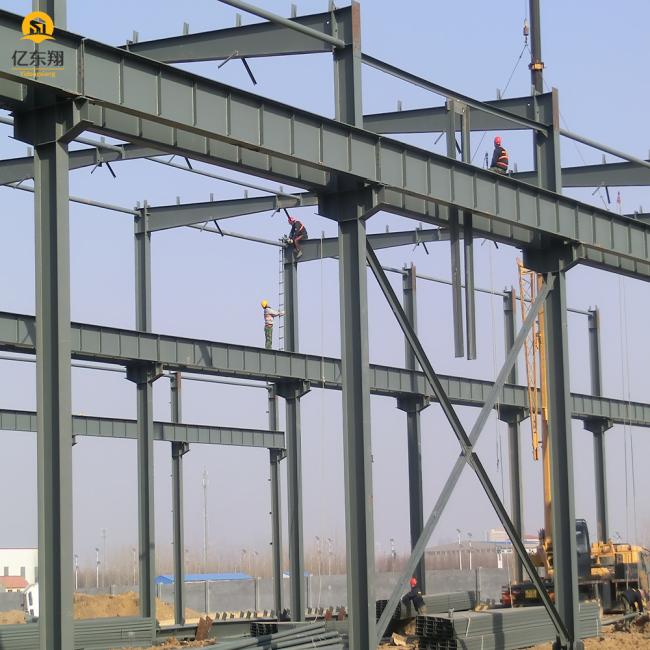 Steel structure building roof detail