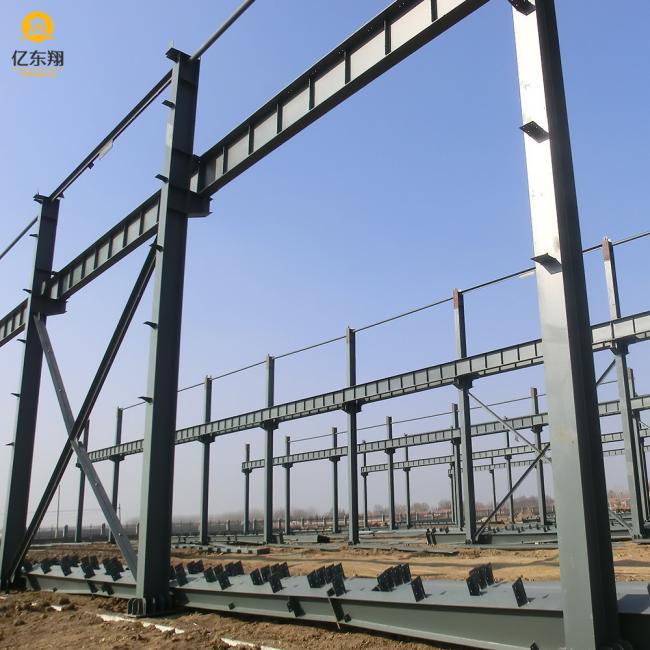 Steel structure building wall panel installation