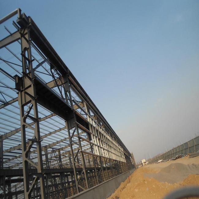 Completed steel structure workshop