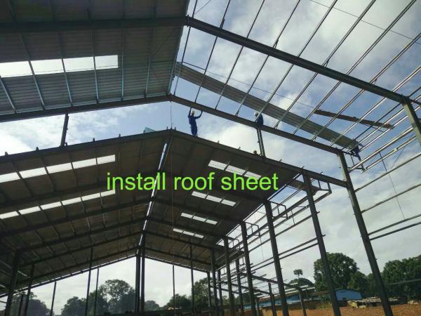 Quality Prefabricated Steel Structure Warehouse with Sandwich Panel Walls for sale