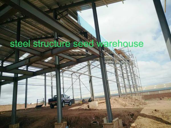 Quality Prefabricated Steel Structure Warehouse with Sandwich Panel Walls for sale