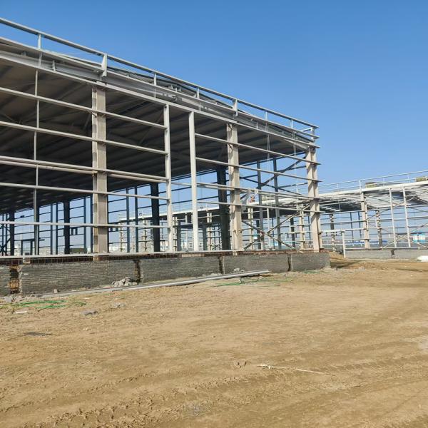 Quality Modern Steel Structure Building with Welded H Columns for sale