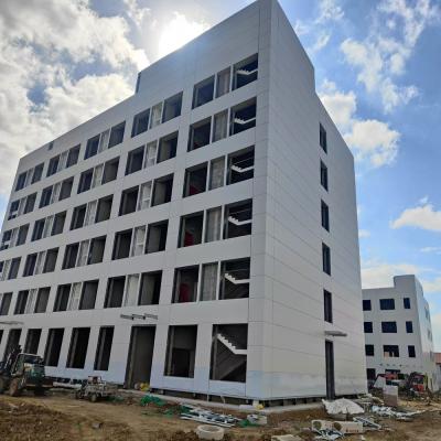 China Prefabricated Steel Structure Building with PU Sandwich Panel for sale