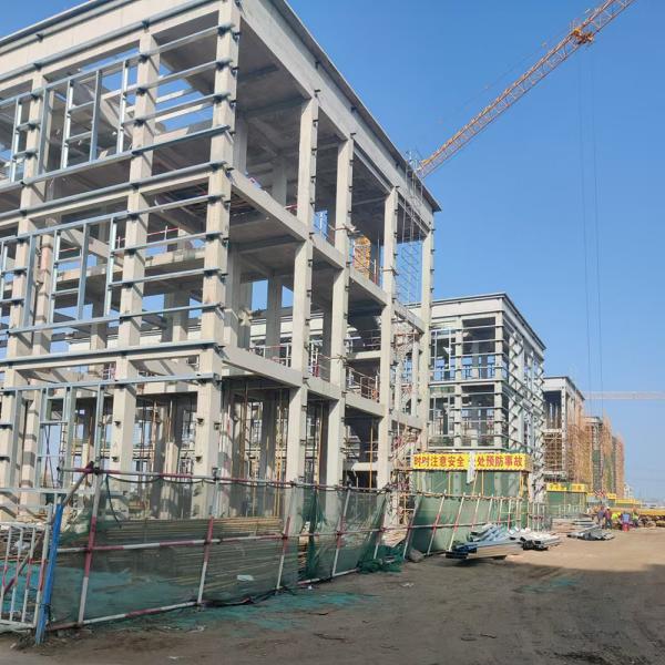 Quality Prefabricated Steel Structure Building with PU Sandwich Panel for sale
