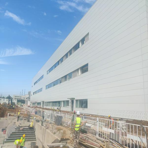 Quality Prefabricated Steel Structure Building with PU Sandwich Panel for sale